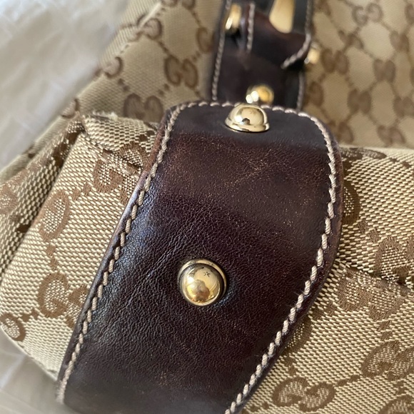 Gucci | Bags | Gucci Handbag In Brown | Poshmark